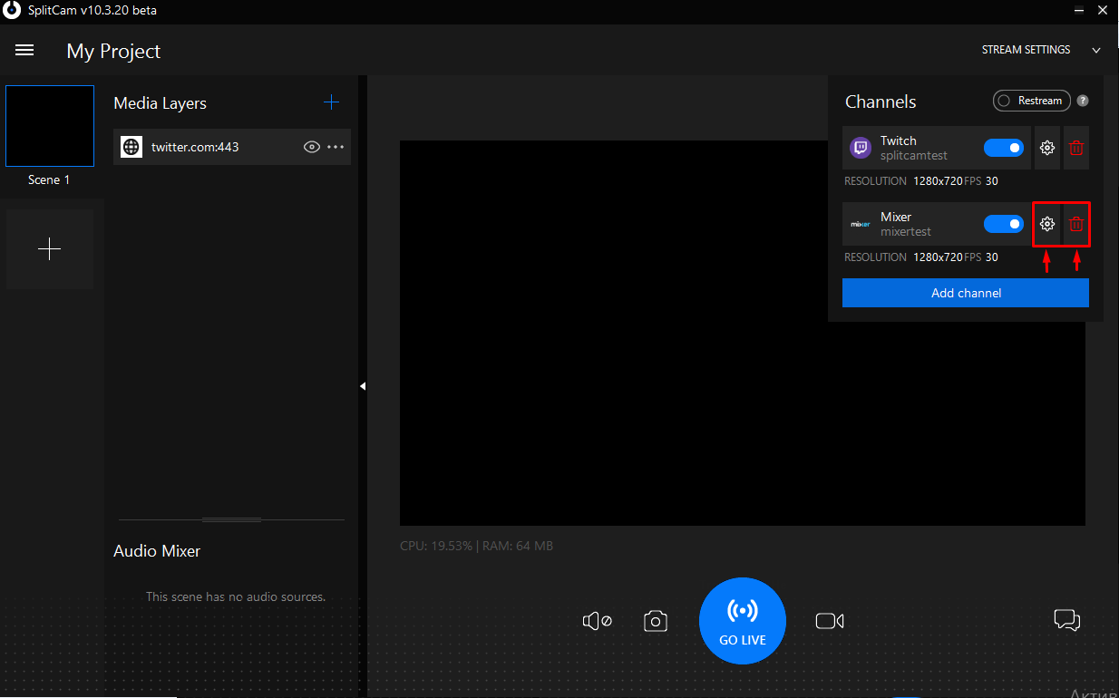 How to stream to Mixer