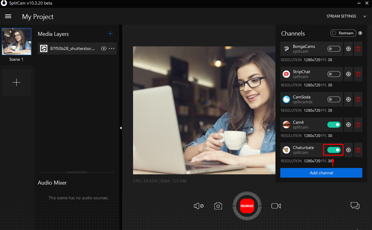 How to broadcast on Chaturbate