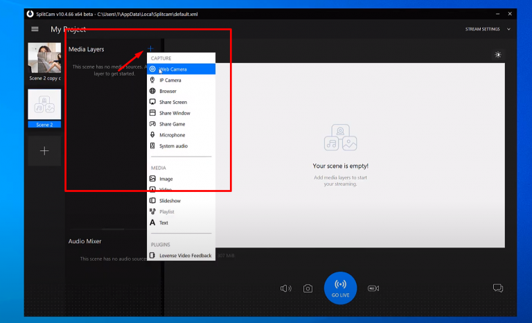 How to stream on StreamRay