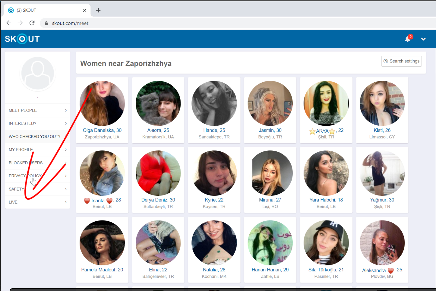 How to stream to Skout with a virtual camera